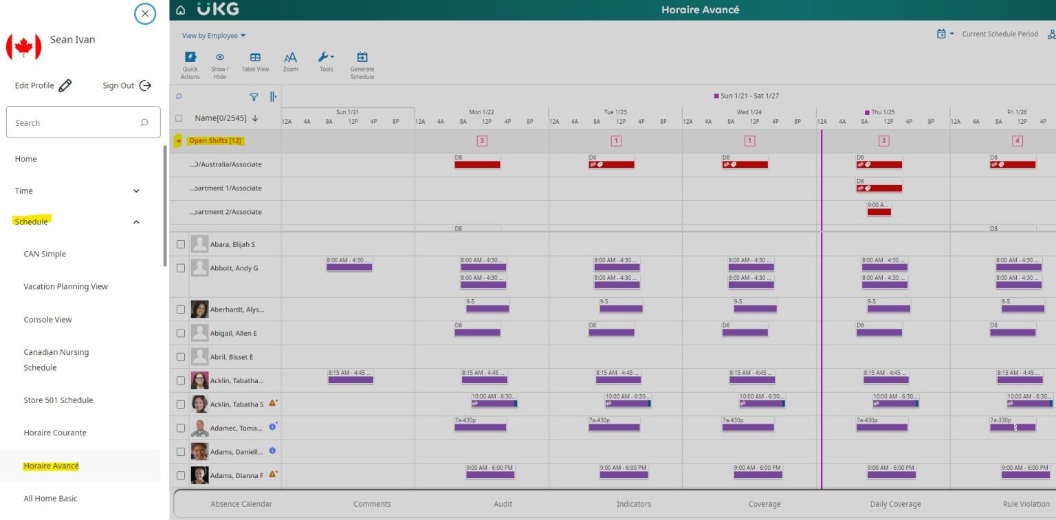 How to Manage Open Shifts in Your Schedule (UKG PRO WFM)