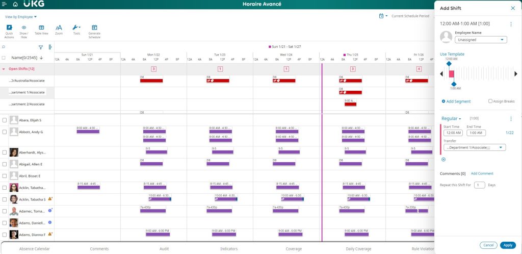 How to Manage Open Shifts in Your Schedule (UKG PRO WFM)