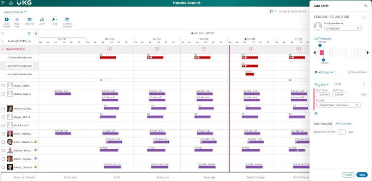 How to Manage Open Shifts in Your Schedule (UKG PRO WFM)