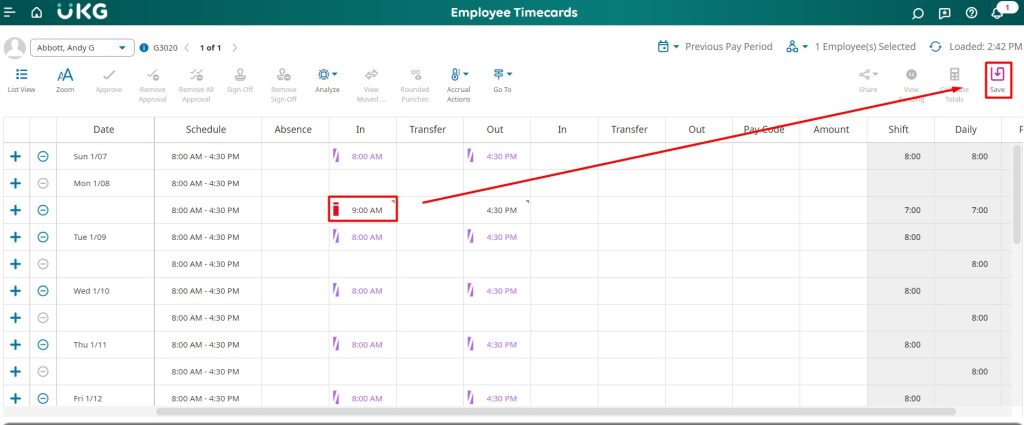 How to Edit a Signed-off Timecard in UKG PRO WFM - UKG Partner