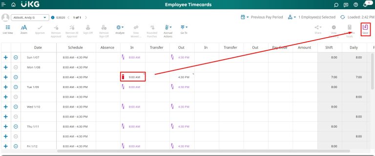 How to Edit a Signed-off Timecard in UKG PRO WFM - UKG Partner