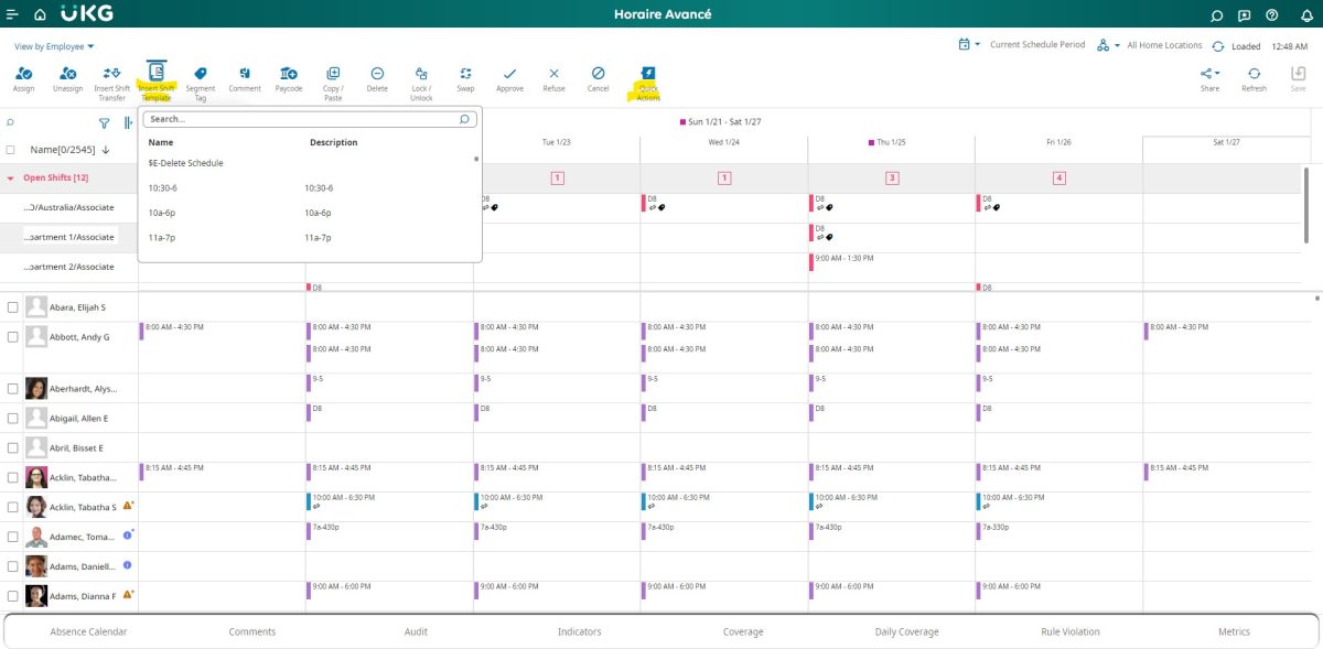 How to Manage Open Shifts in Your Schedule (UKG PRO WFM)