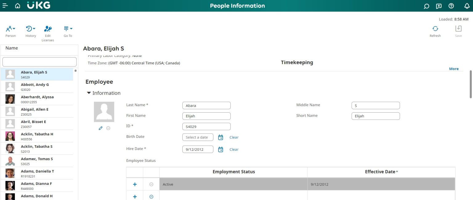How to Unlock the Employee Profile in Workforce Dimension - UKG Partner