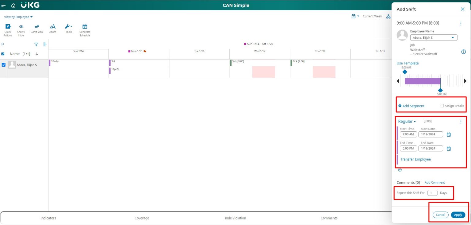 How to Create Schedules for Employees in UKG Pro WFM - UKG Partner