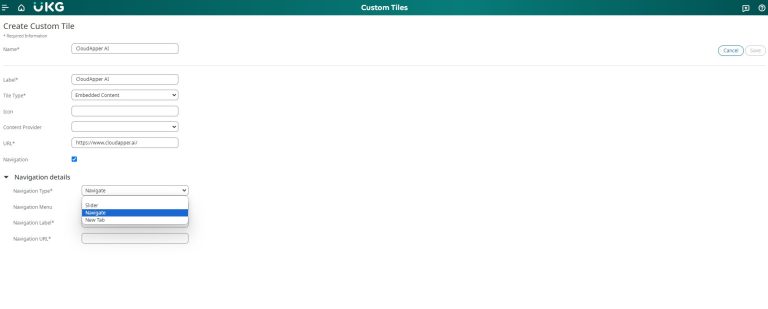 How To Add Embedded Content Custom Tiles in Kronos/UKG Pro WFM ...