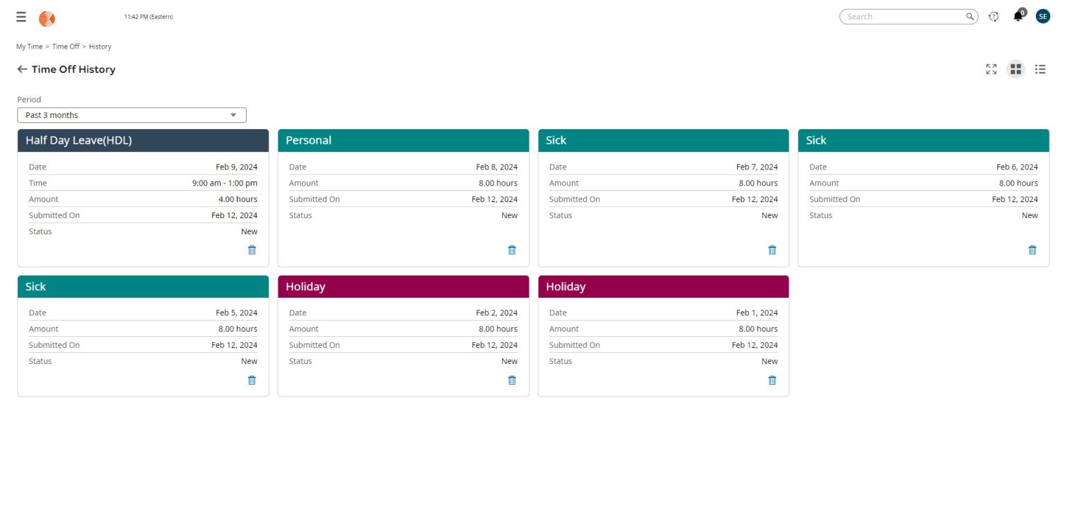 How to View Your Timeoff Request History in UKG Ready