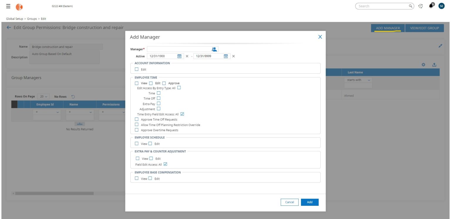 How to Add and Configure a Group Manager with Specific Permissions in ...