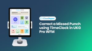 Correct a Missed Punch using TimeClock in Kronos/UKG Pro WFM
