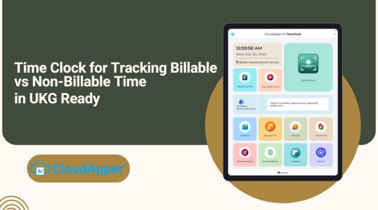 Time Clock for Tracking Billable vs Non-Billable Time in UKG Ready ...