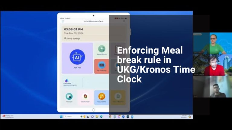 Enforcing Meal Break Rules in UKG/Kronos Time Clock - UKG Partner
