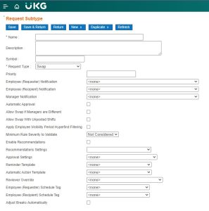 How to Configure Shift Swap Requests in UKG Pro WFM/Dimensions