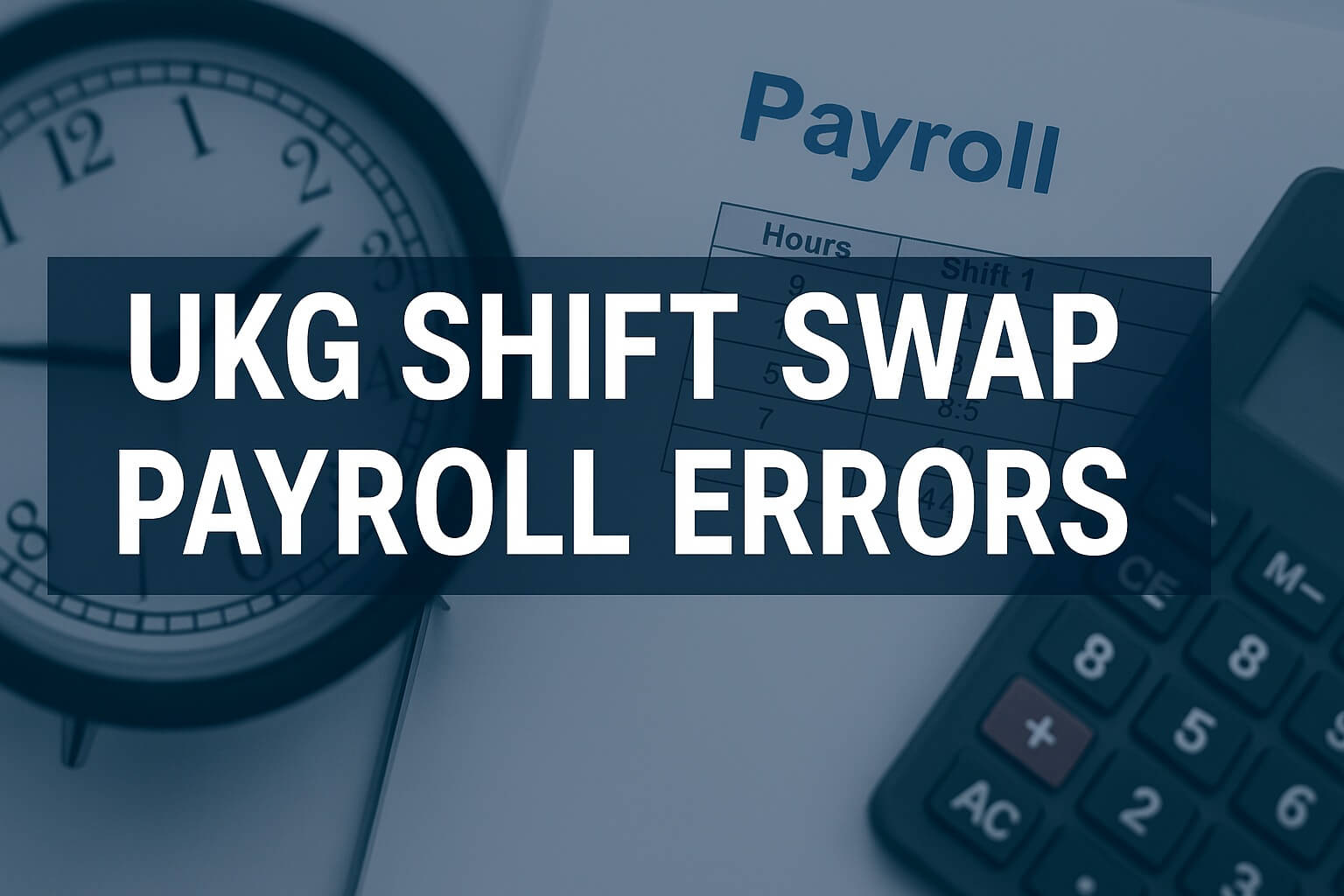 UKG Shift Swap Payroll Errors: Impact & Fixes